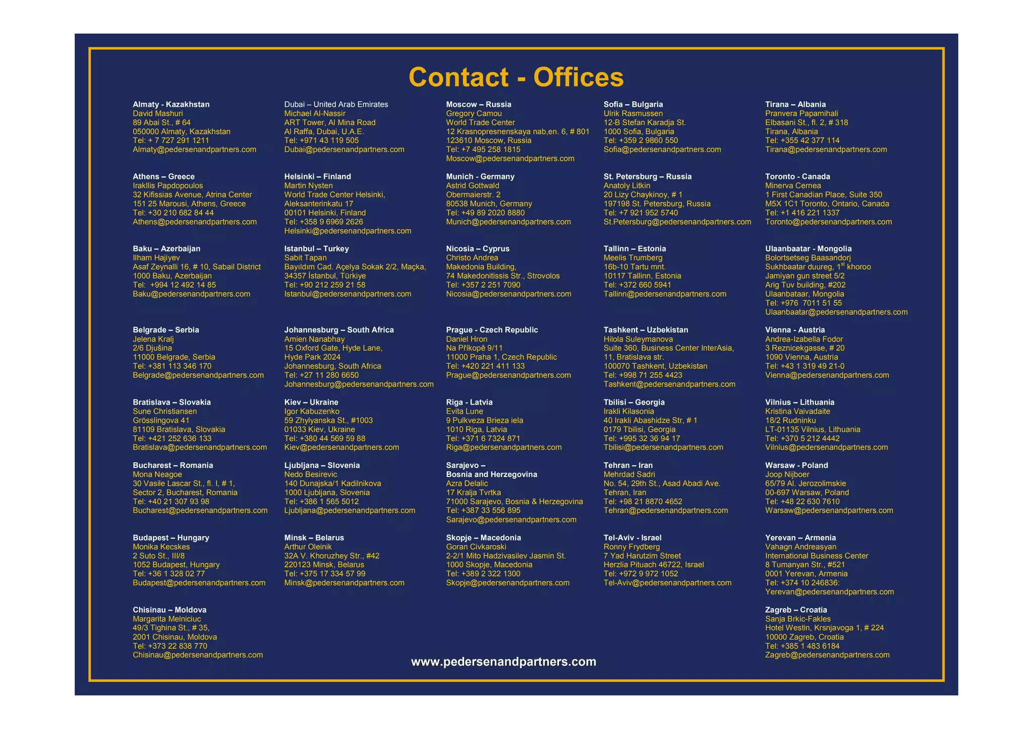 Pedersen & Partners Presentation | PDF