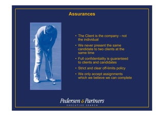 Pedersen & Partners Presentation | PDF