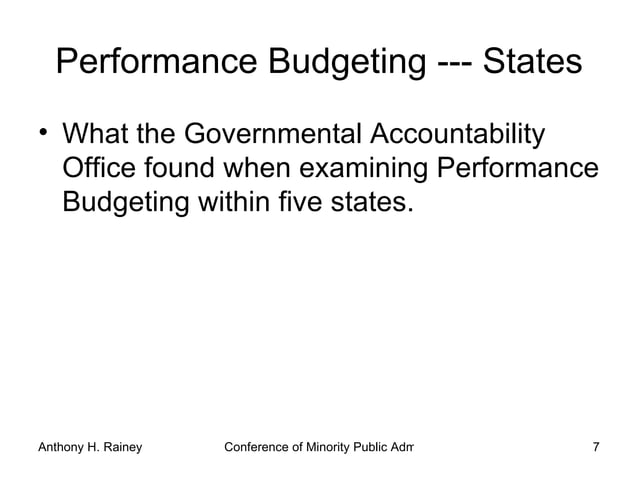 Performance Based Budgeting | PPT | Business Accounting & Finance ...