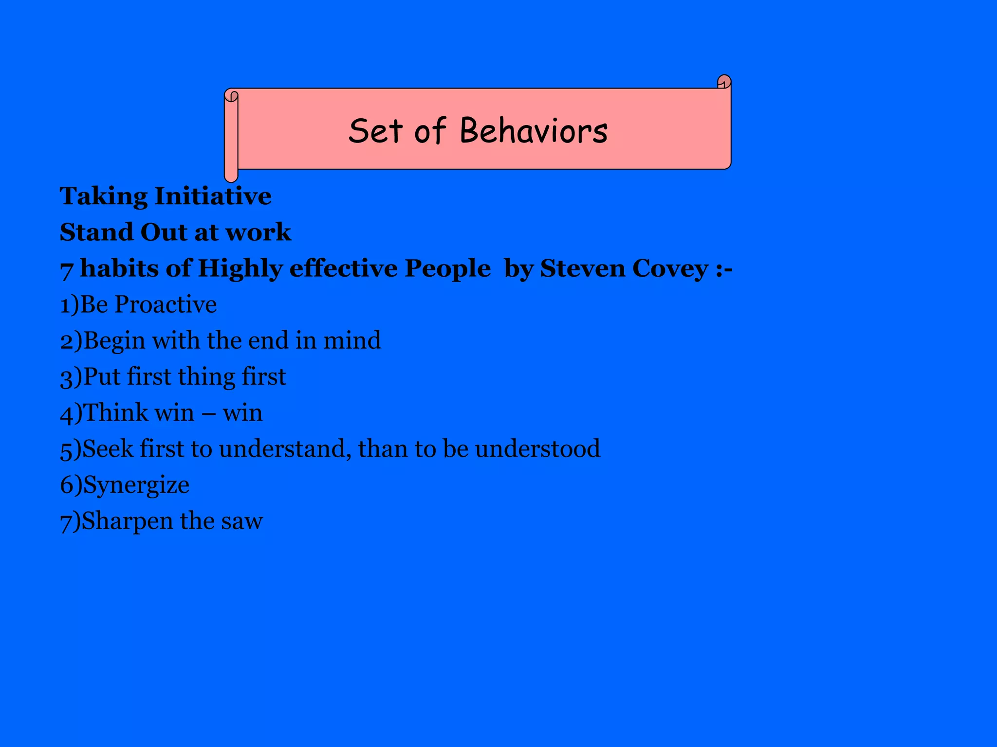 Personal Effectiveness | PPT