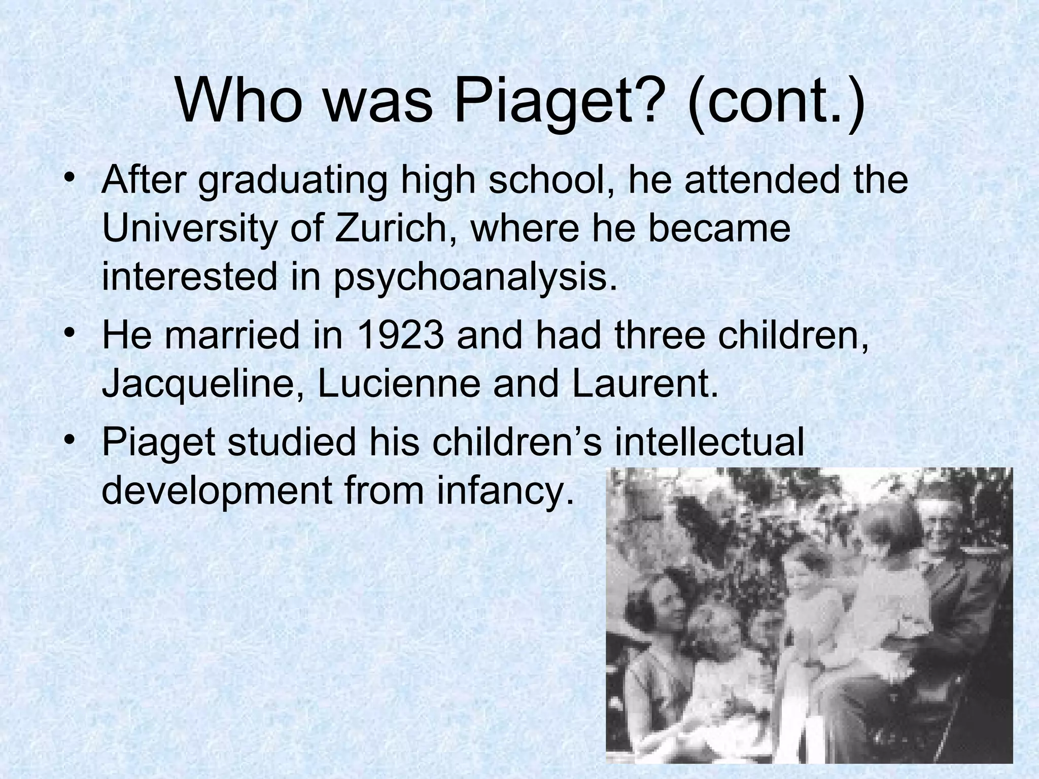 Piaget’S Cognitive Development Theory | PPT