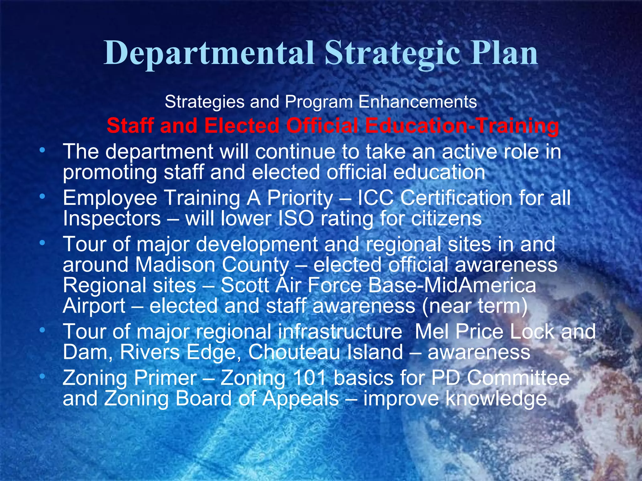 Planning And Development Department Strategic Operational Plan | PPT