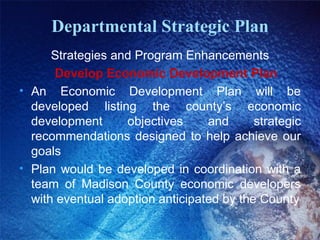 Planning And Development Department Strategic Operational Plan | PPT