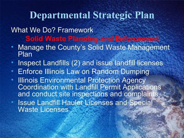 Planning And Development Department Strategic Operational Plan | PPT