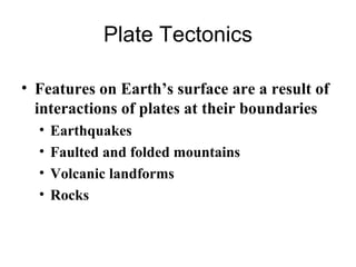 Plate Tectonics 10.3 08 09 | PPT | Geology | Science