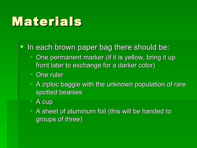 Population Density Lab | PPT | Biological Sciences | Science