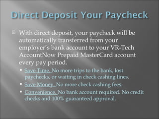 Prepaid Presentation | PPT