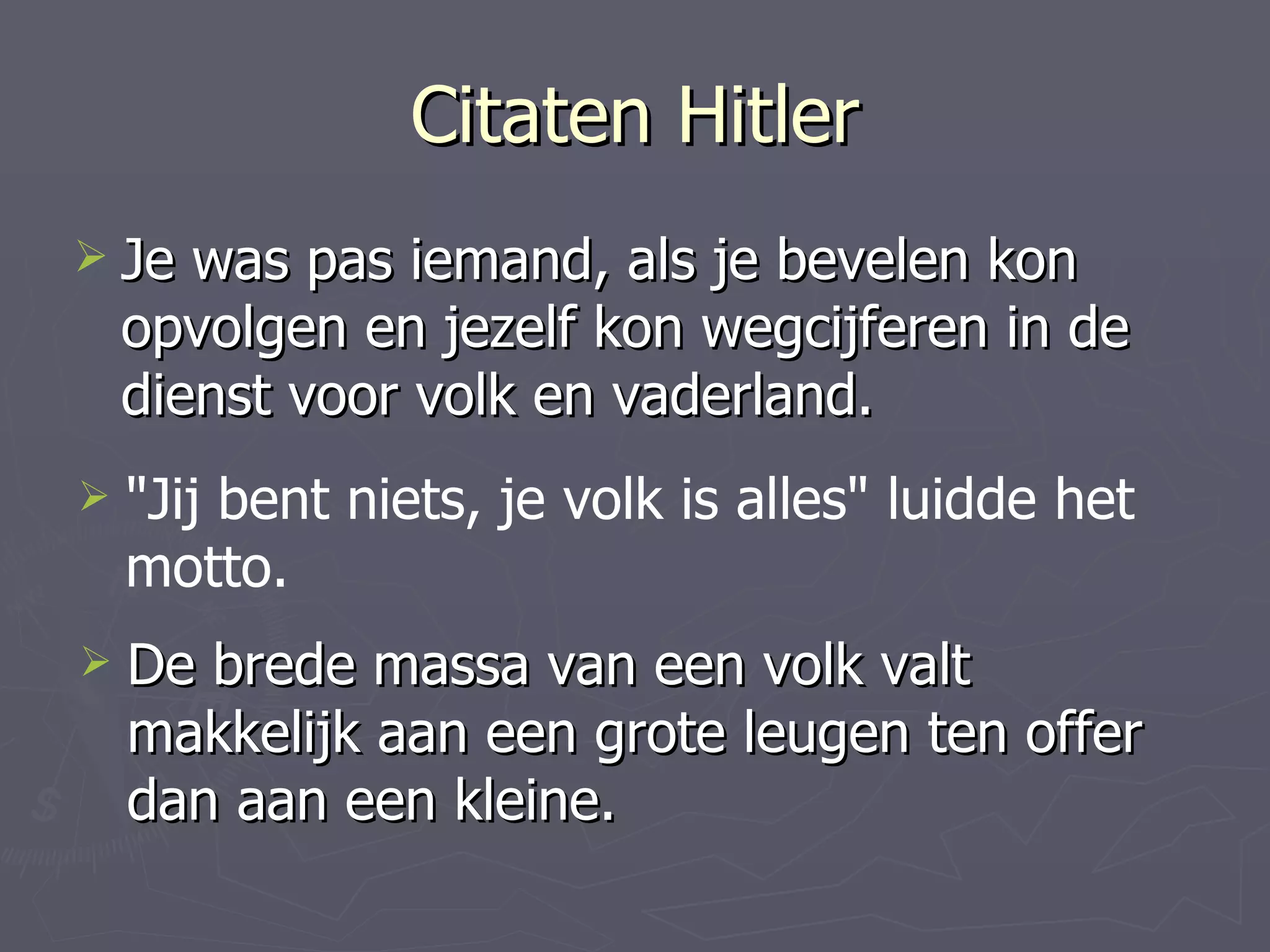 Presentatie Hitler | PPT