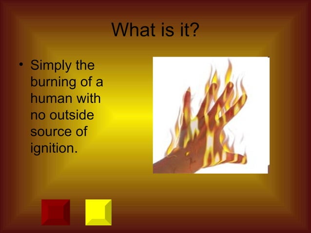 Spontaneous Human Combustion | PPT