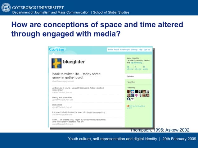 Youth Culture, Self-Representation and Digital Identity | PPT | Social ...