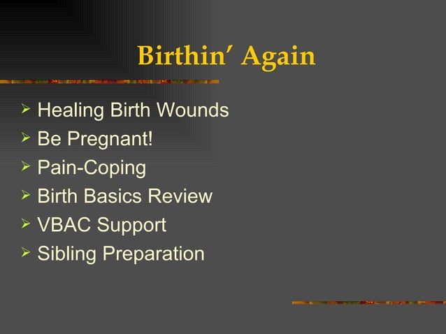 Birthing From Within | PPT