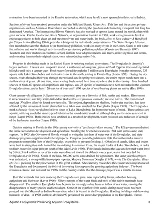 Preserving Aquatic Ecosystems | PDF