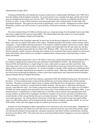 Preserving Aquatic Ecosystems | PDF