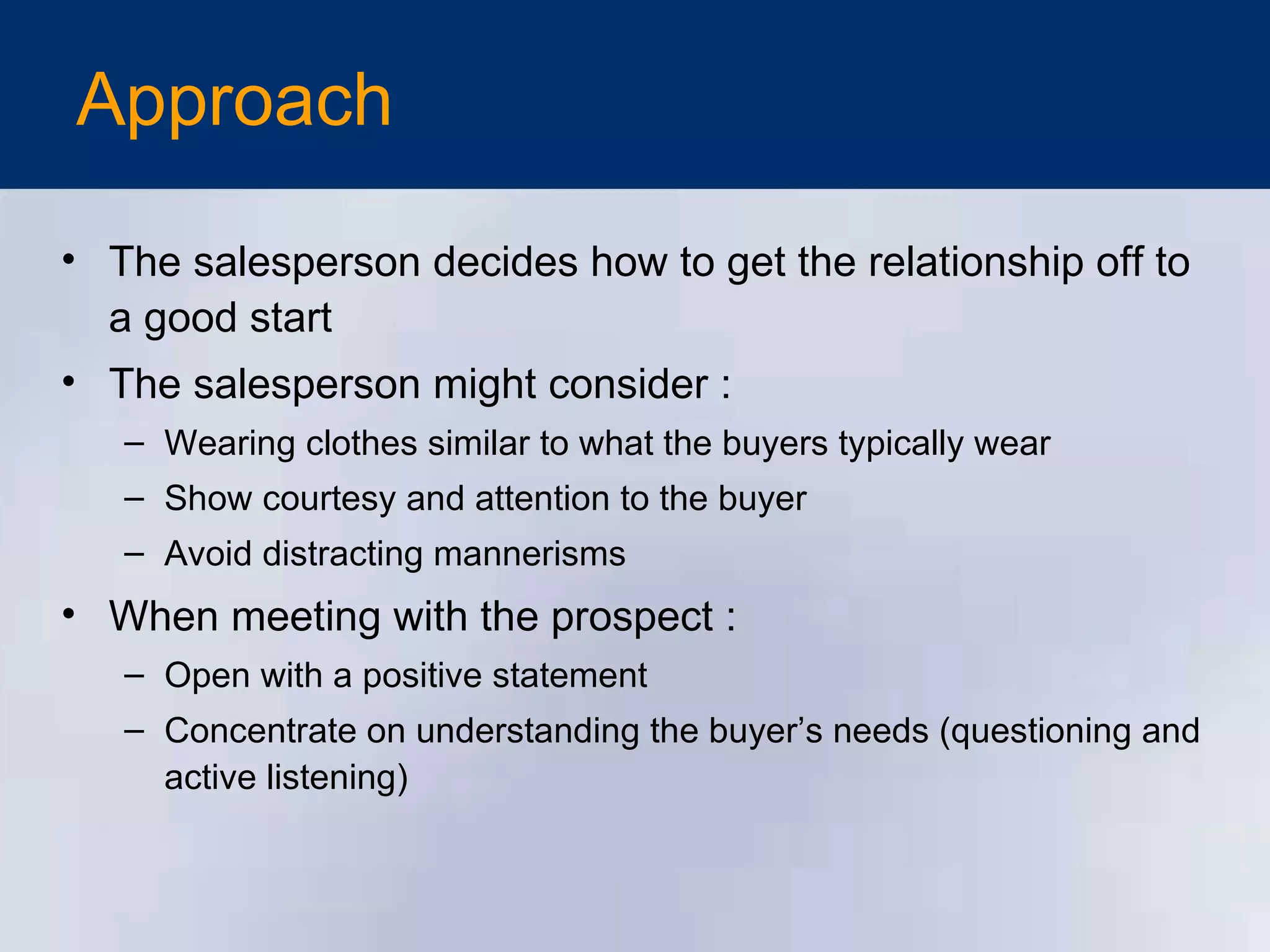 Principle of Personal Selling | PPS