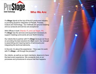 Pro Stage Overview | PDF