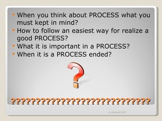 How to create process | PPT