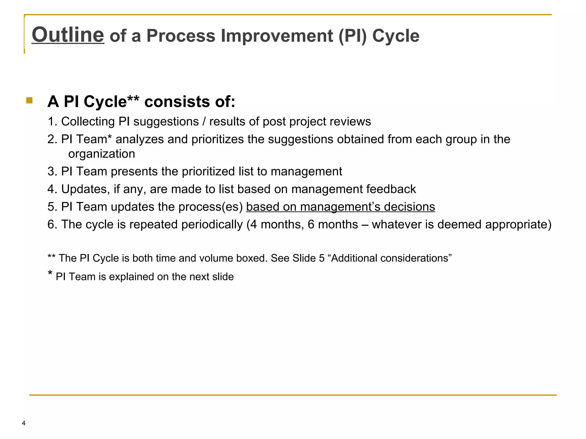 Process Improvement Cycle | PPT