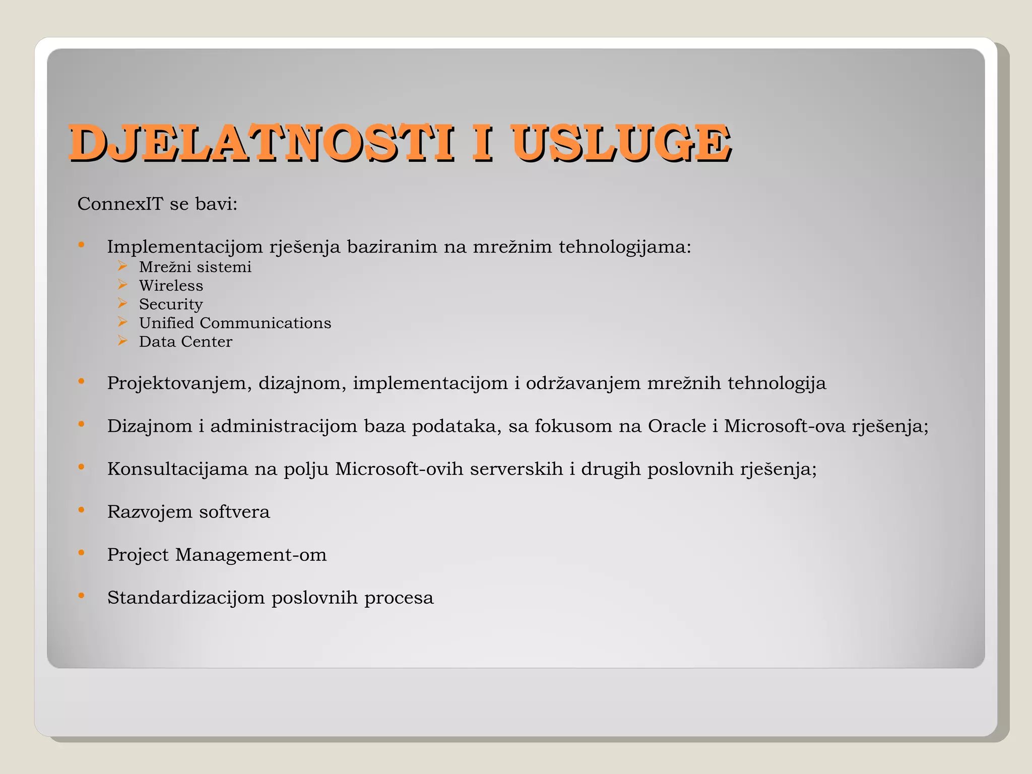 ConnexIT Company Profile | PPT