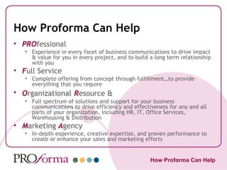 Proforma One Source Infinite Resources | PPT