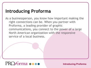 Proforma One Source Infinite Resources | PPT