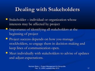 Project Management For Nonprofits | PPT
