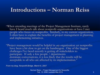 Project Management For Nonprofits | PPT