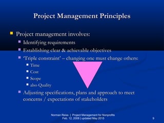 Project Management For Nonprofits | PPT