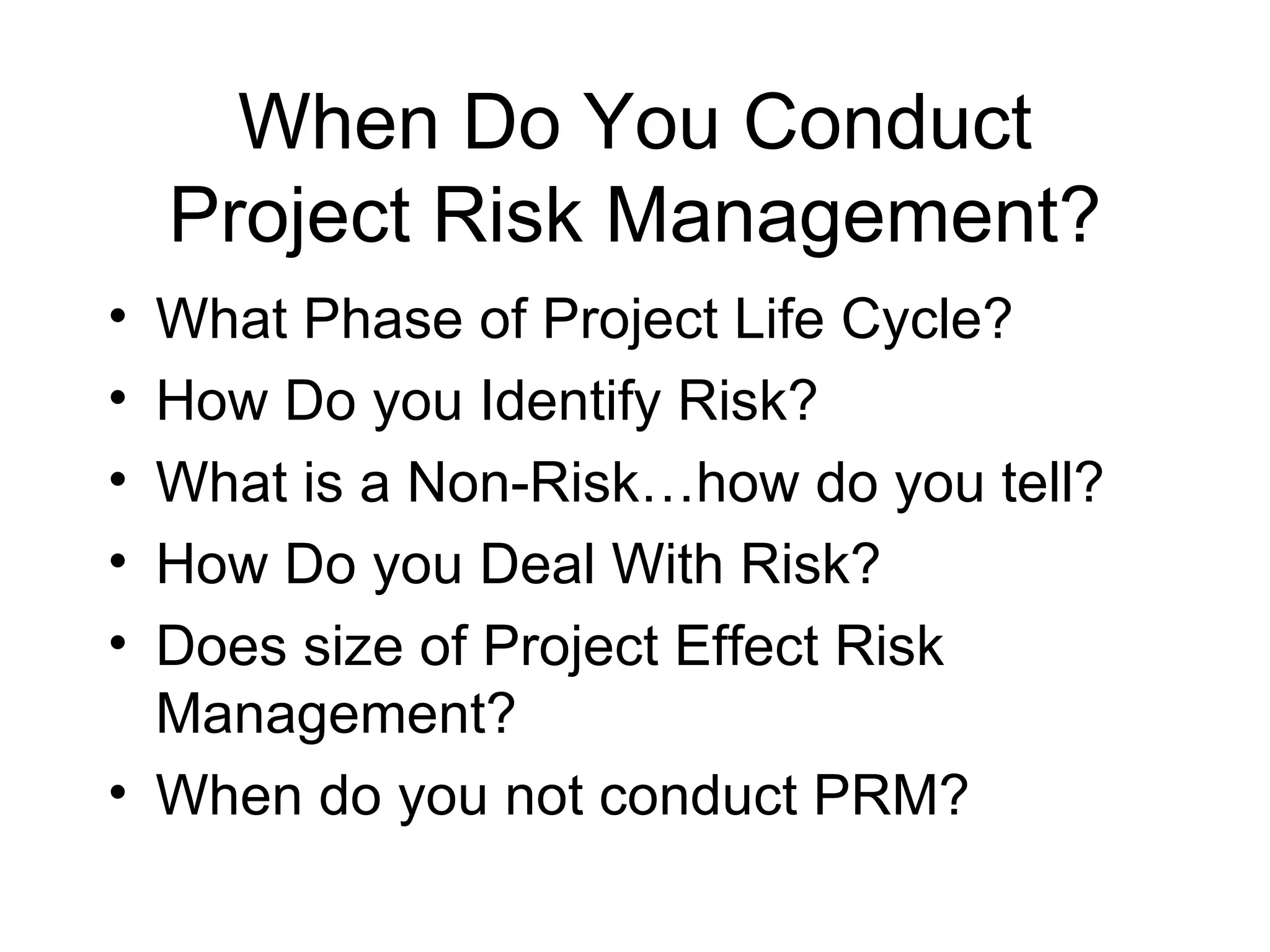 Project Risk Management PMBOK | PPT