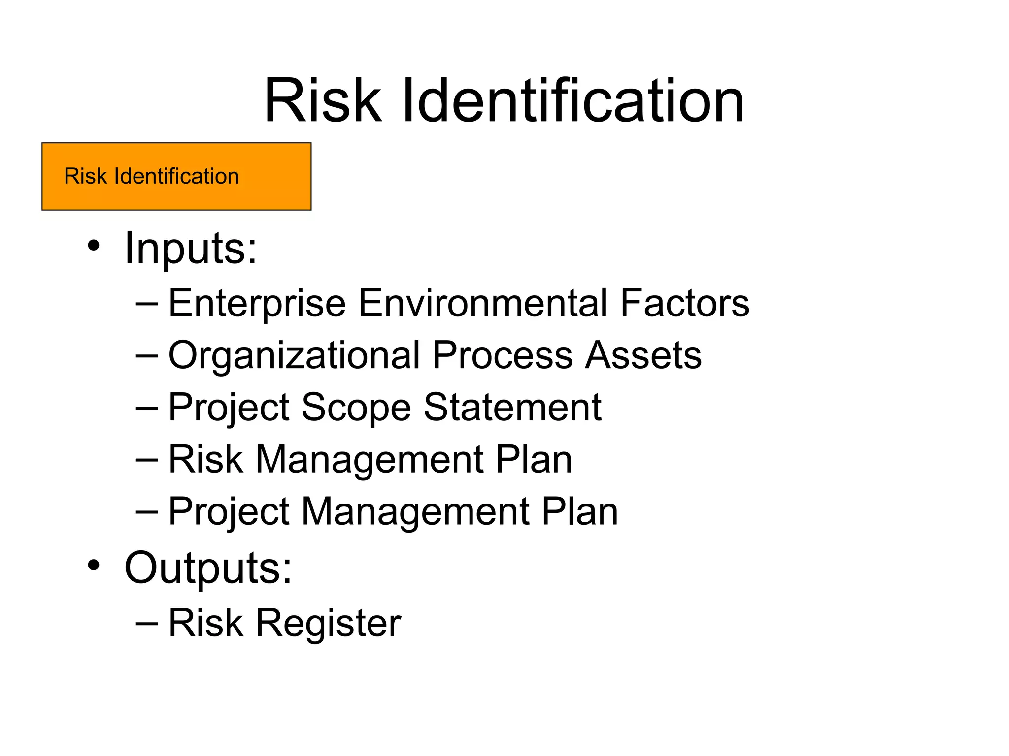 Project Risk Management PMBOK | PPT