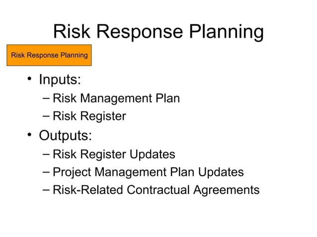 Project Risk Management PMBOK | PPT