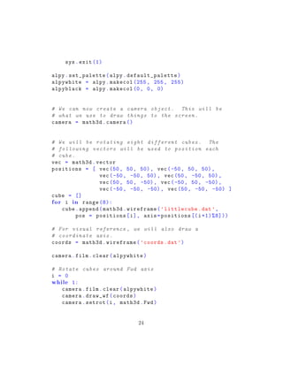 A Simple 3D Graphics Engine Written in Python and Allegro | PDF
