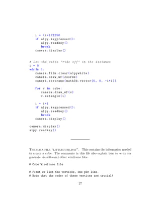 A Simple 3D Graphics Engine Written in Python and Allegro | PDF