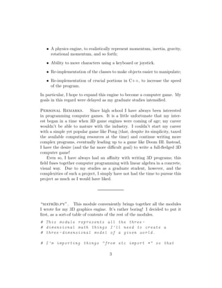 A Simple 3D Graphics Engine Written in Python and Allegro | PDF