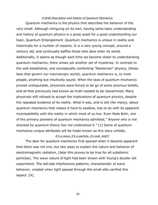 Quantum Entanglement | PDF