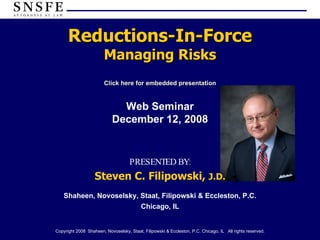 Reductions in Force - Managing Risks | PPT