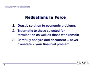 Reductions in Force - Managing Risks | PPT