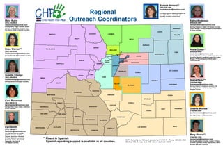 CHP+ Regional Outreach Coordinator Map | PDF