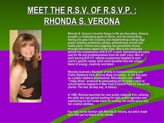 R.S.V.P Public Relations | PPT