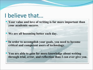 Rachel Weiser Teachnology Power Point | PPT