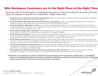 Rackspace Hosting Presentation | PPT