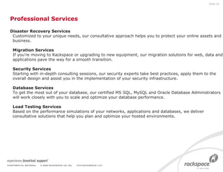 Rackspace Hosting Presentation | PPT