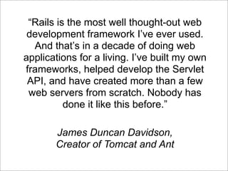 Ruby on Rails Presentation | PPT