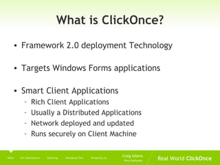 Real World Click Once | PPT