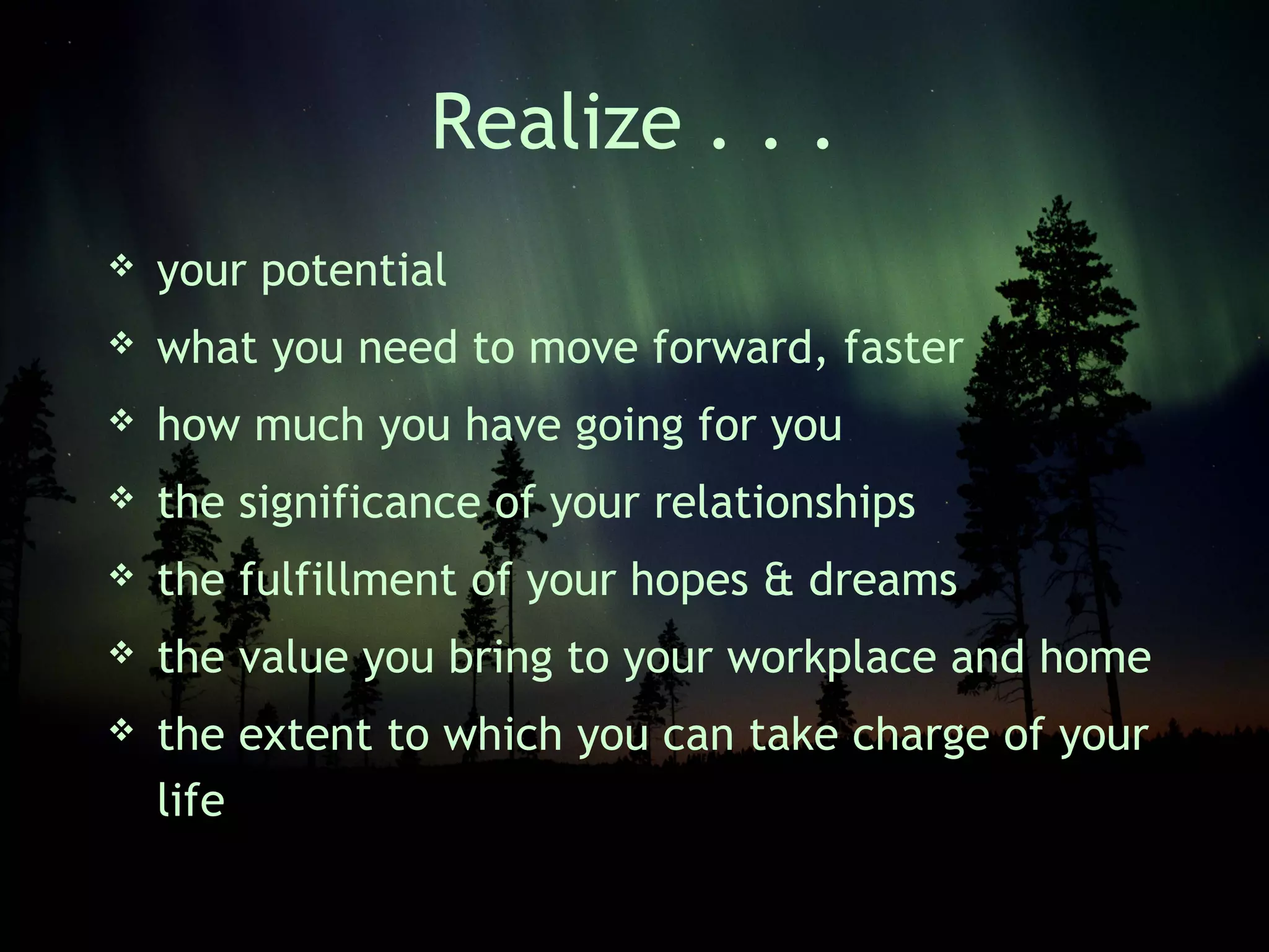 Realization Life Coaching | PPT | Free Download