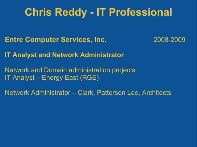 Christopher Reddy | PPT