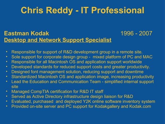 Christopher Reddy | PPT