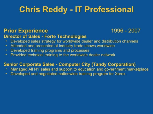 Christopher Reddy | PPT