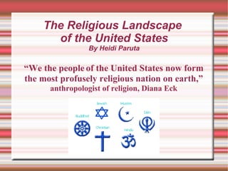 Religious Landscape of the US | PPT