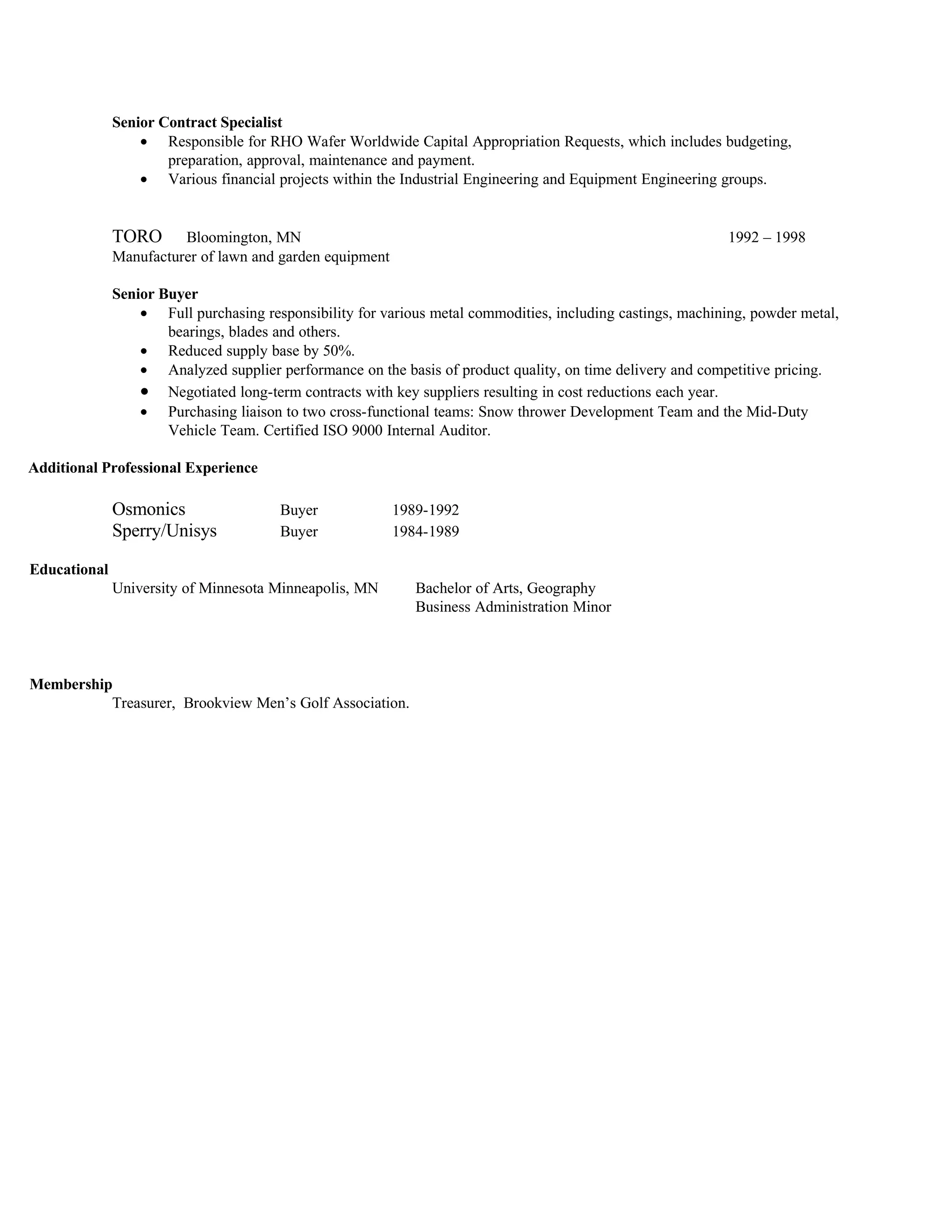 Resume Dl Appelbaum | DOC