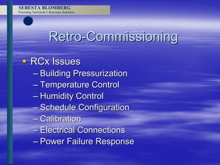 Retro Commissioning | PDF